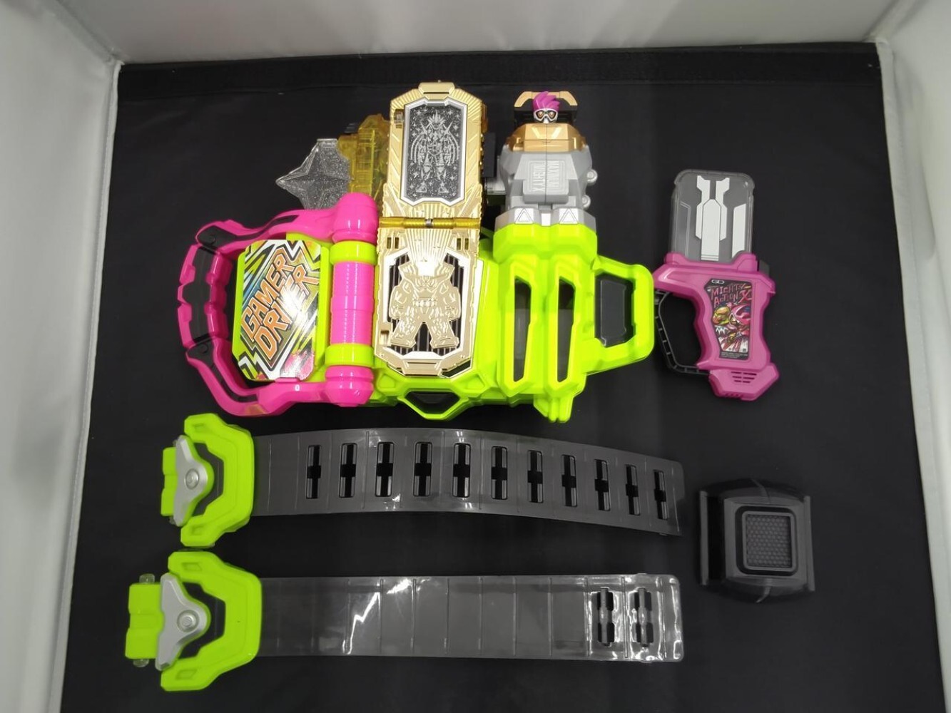 Kamen Rider Ex-aid Gamer Driver DX Hyper Muteki Maximum Mighty X Gashat ...