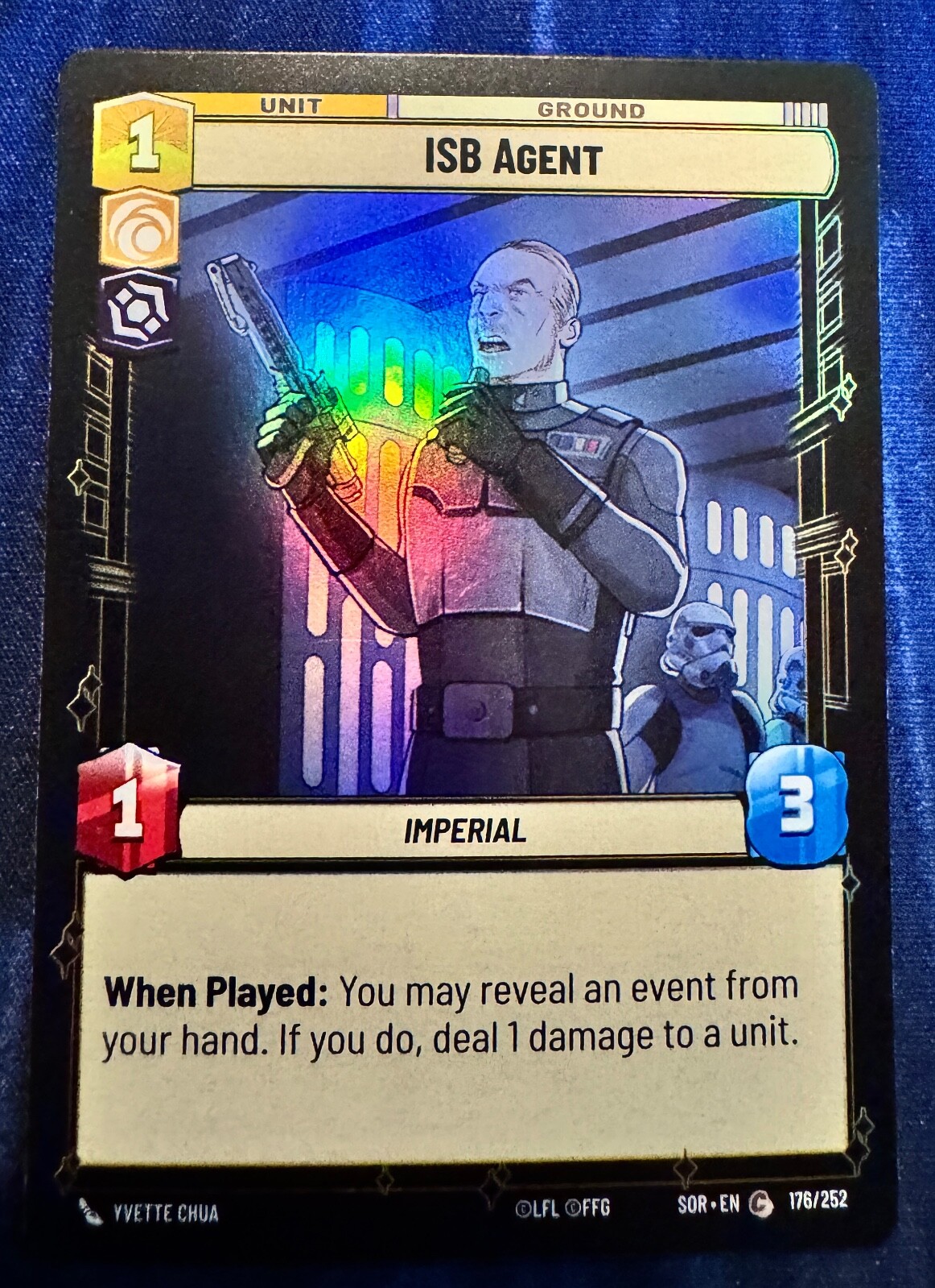 Star Wars Unlimited Spark of Rebellion ISB Agent FOIL Common Card | eBay