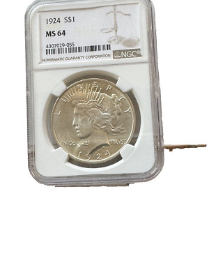 1924 Peace Silver Dollar $1 NGC MS64 4307029-055 | eBay