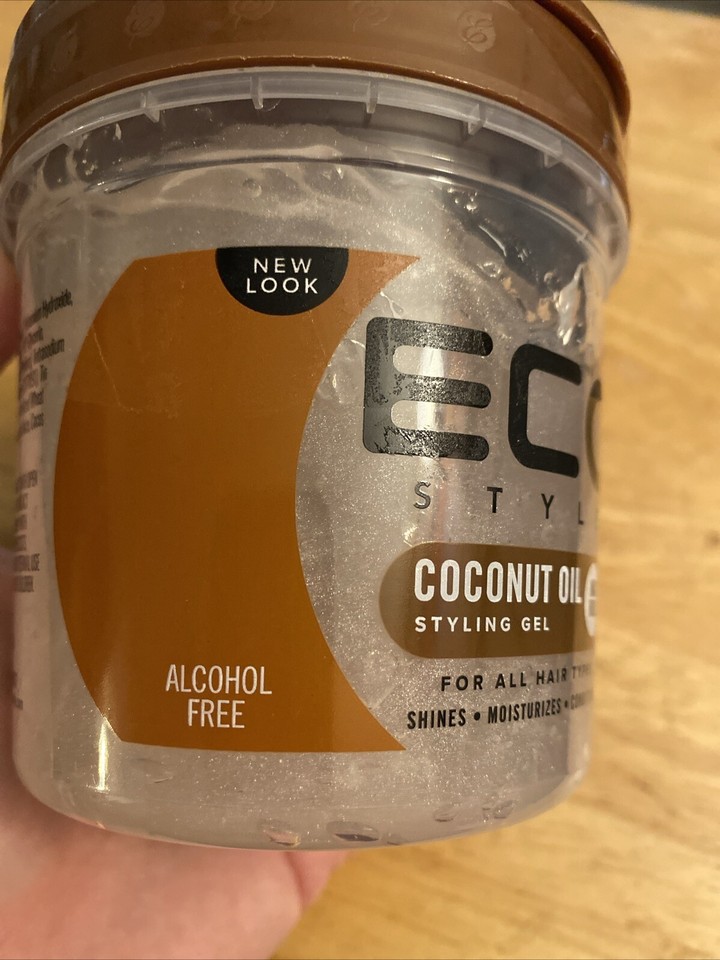 Eco Style Coconut Styling Gel - Water Based Max Hold 16 fl oz | eBay