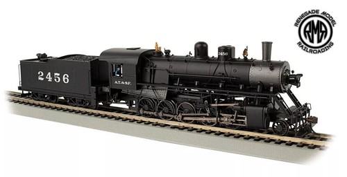Bachmann 85401 HO Scale ATSF #2456 2-10-0 Decapod Locomotive DCC ...