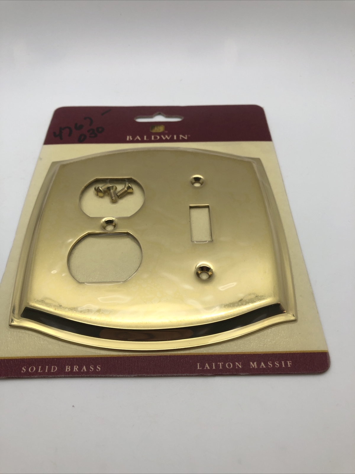 Baldwin Brass Colonial Toggle Switch & Outlet Plate Wall Plate 4767-030 ...