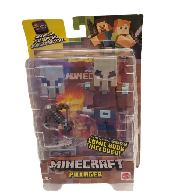 2019 Mojang Minecraft Comic Maker Pillager Action Figure by Mattel for ...