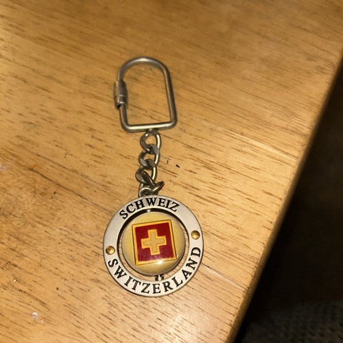 Schweiz Suisse Switzerland Metal Souvenir Spinning Keyring Keychain | eBay