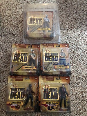 The Walking Dead TWD McFarlane Toys Series 1 Complete Figure Set Signed ...
