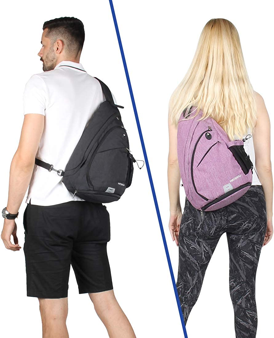 Waterfly Sling Backpack, Chest Bag Shoulder Crossbody Bag Triangle ...