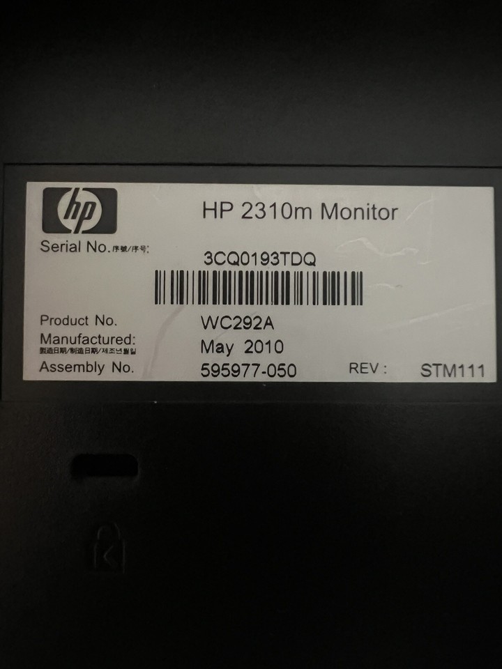 HP 2310M LCD Monitor | eBay