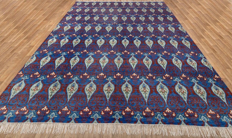 12x15 Oversize Large Blue Rug Fine Handknotted 100% Oriental rug #7990 ...