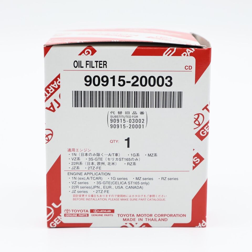Toyota Genuine Denso Oil Filter Twin Element 10pcs set 90915-20003 | eBay