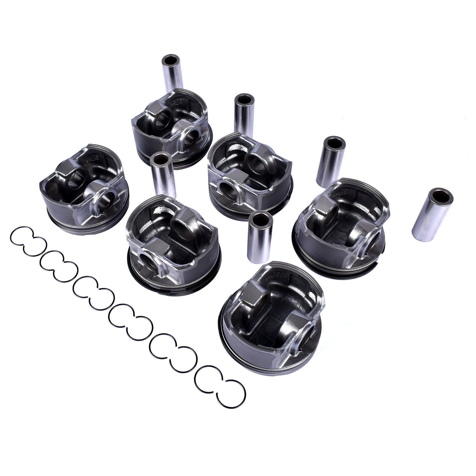6pcs 84.00mm Pistons & Rings Set For BMW E46 E39 E60 E83 E85 M54B25 ...