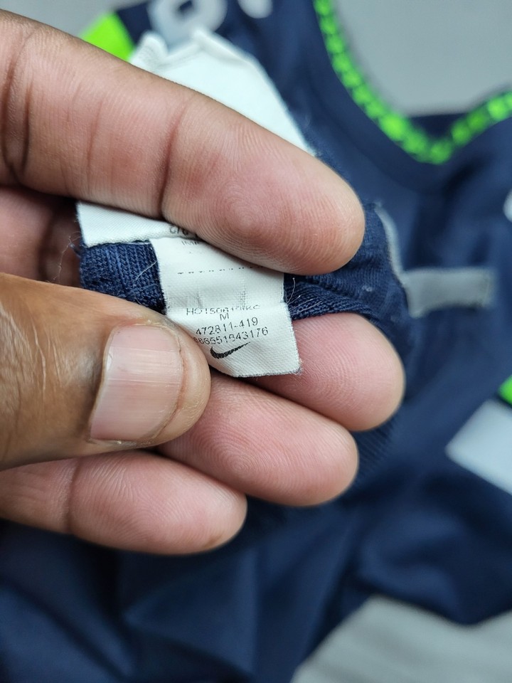 Seattle Seahawk Jersey Mens M Blue Tyler Lockett 16 NFL Football Mesh ...