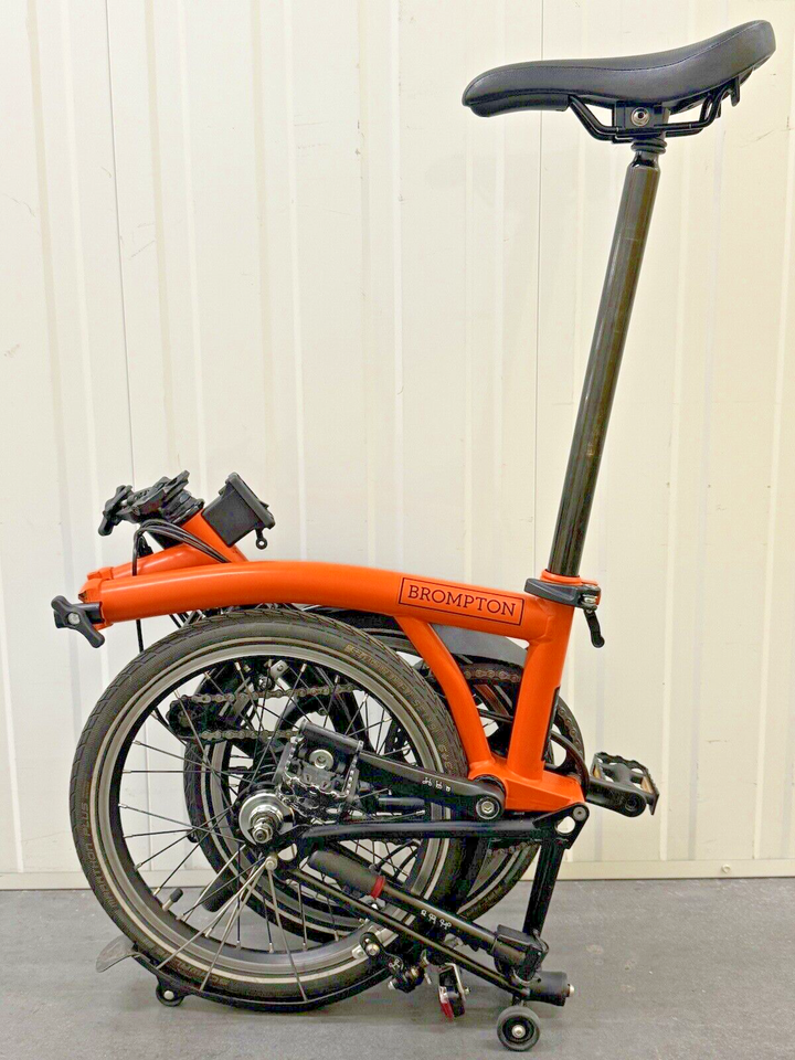 Brompton M6L Black Edition Bike Orange - Excellent Condition - 1 Year ...