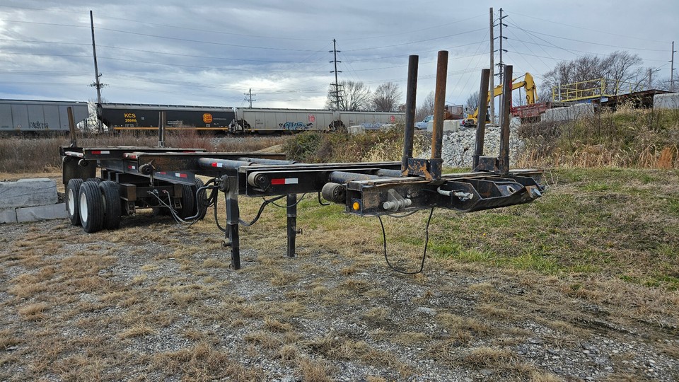 2013 Custom Manufacturing Extendable Utility Pole Pipe Trailer 35-65 ...