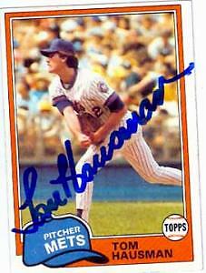Tom Hausman autographed baseball card (New York Mets) 1981 Topps #359 ...
