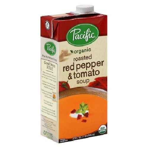 Pacific Organic Roasted Red Pepper & Tomato Soup 8 FL Oz Aseptic Carton ...