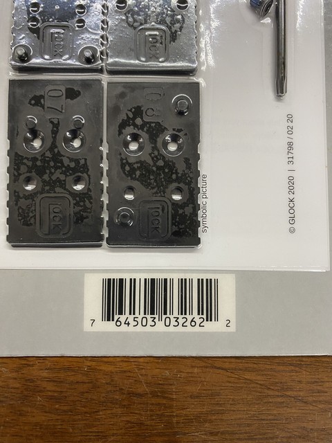 Glock Factory MOS Adapter Plates Set 02 Black nDLC (Modular Optic ...