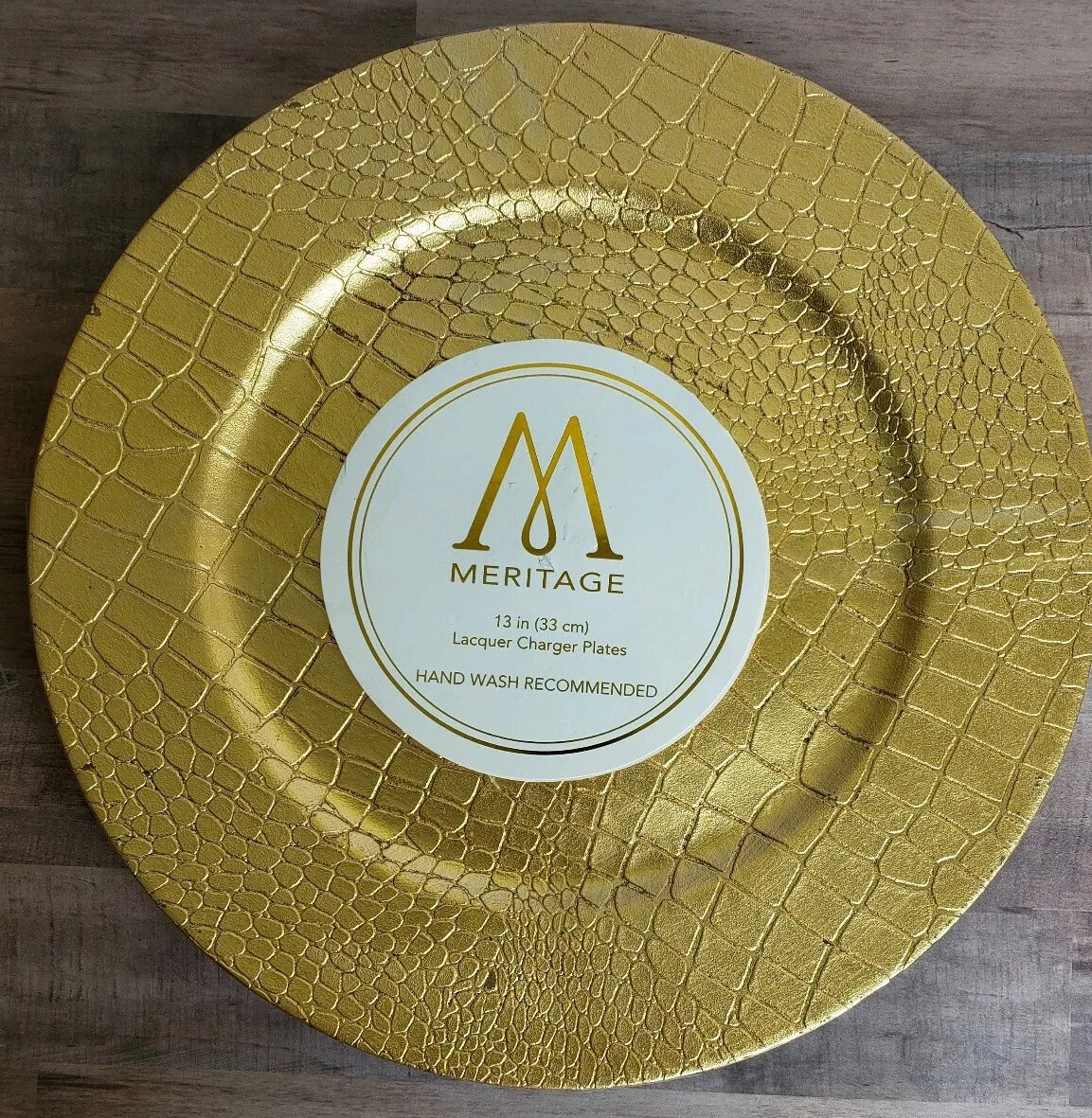 MERITAGE SET OF 4 PLATE METALLIC GOLD TONE RESIN PLACEMANTS | eBay