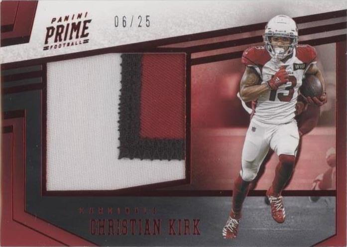 2019 Panini Chronicles - Prime Swatches Christian Kirk #PS10 Red /25 ...