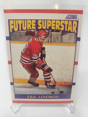 1990 Score Eric Lindros NHL Rookie Hockey Card #440 Future Superstar ...
