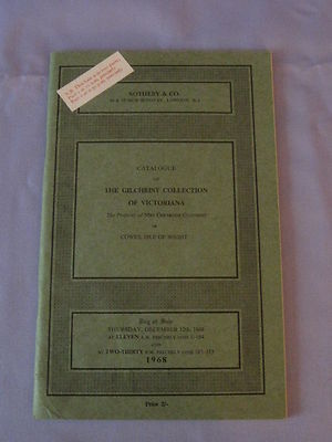 Vintage Sotheby The Gilchrist Collection Of Victoriana Catalog December ...