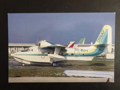 CARTE POSTALE AVIATION AIRLINE POSTCARD GRUMMAN G-111 ALBATROSS CHALK'S ...