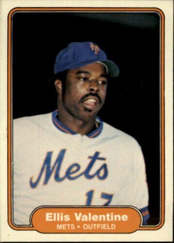 1982 Fleer New York Mets Baseball Card #541 Ellis Valentine | eBay