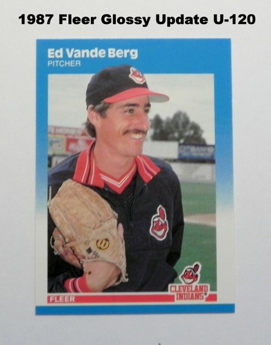 ED VANDE BERG 1987 Fleer GLOSSY Updated Card U-120 _ Exact Card (A) | eBay