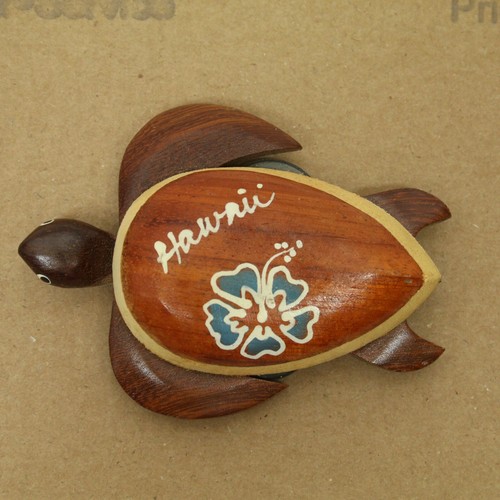 Hawaiian Wooden Turtle Honu Flower Refrigerator Kitchen Magnet | eBay
