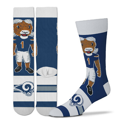 New! Los Angeles LA Rams Rampage Mascot Madness Socks One Size Fits ...