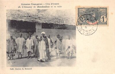 Ivory Coast - The Almany of Bondoukou and his suite - Publ. Gaston A ...