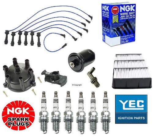 Complete Tune Up Kit Filters,Cap,Rotor,NGK Wires+Iridium Plugs Lexus ...