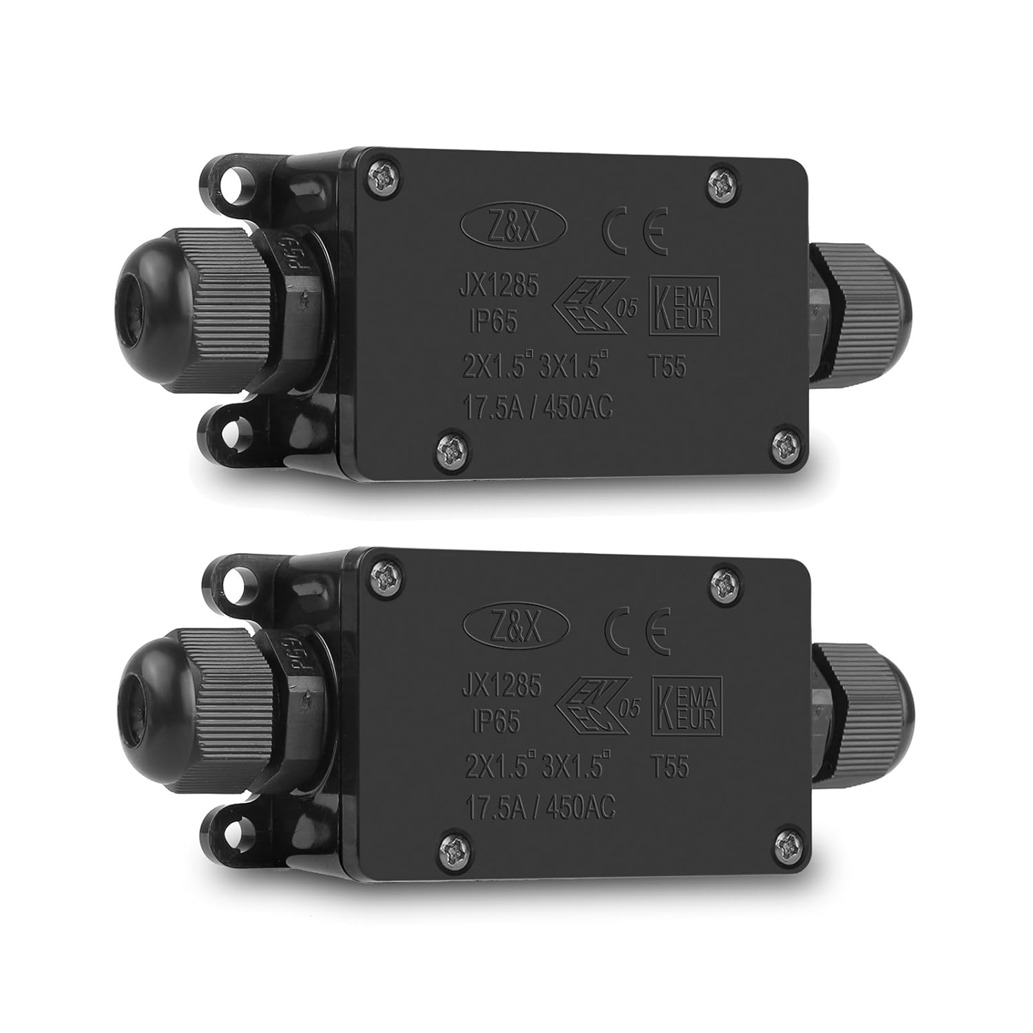 2Pcs Waterproof Outdoor External 2 Way PG9 Electrical Junction Box ...