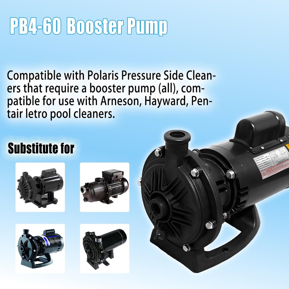 PB4-60 Booster Pump 3/4 hp,Compatible With Polaris Pb4-60 Booster Pump ...