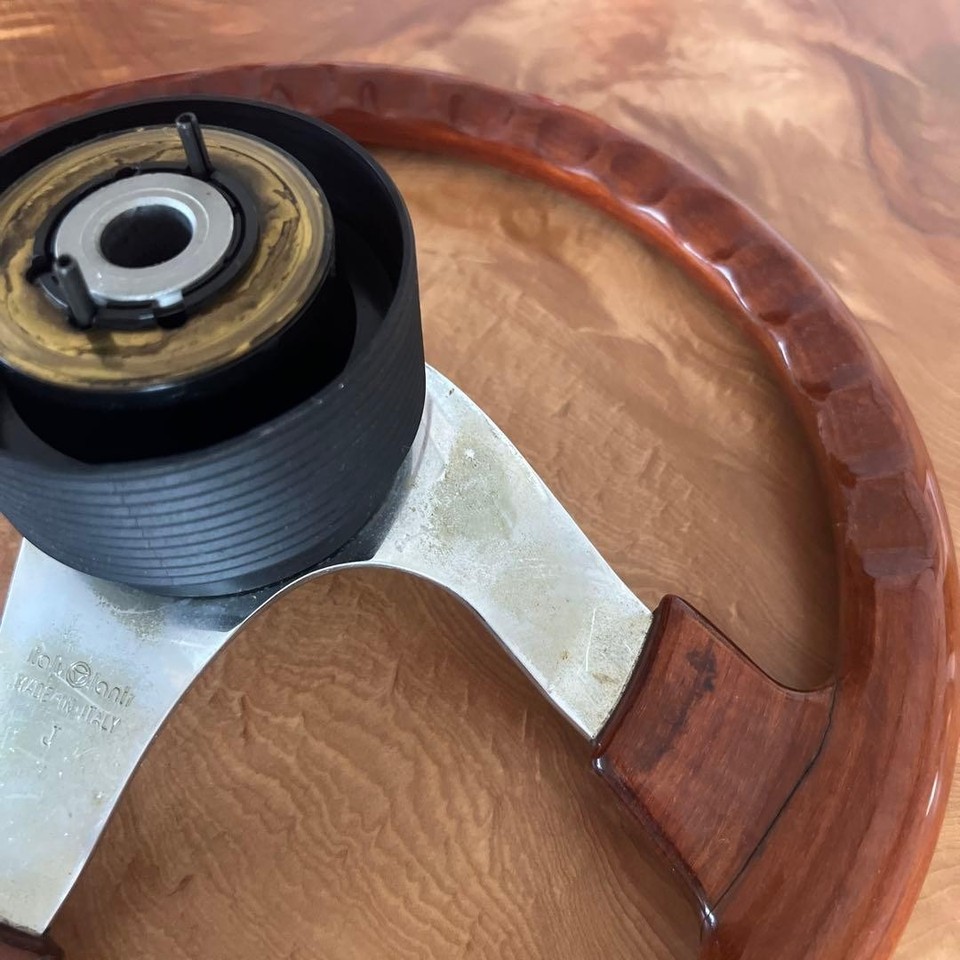 TALVOLANTI IMOLA WOOD Italian handcrafted steering wheel, used, made in ...