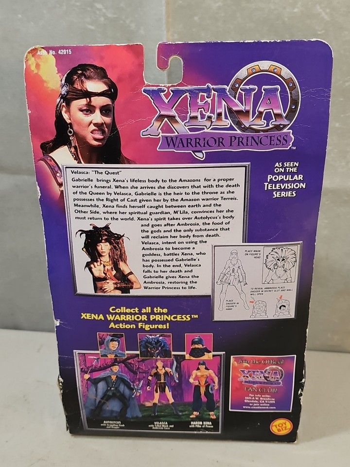 1998 Xena Warrior Princess Velasca Amazon Warrior Action Figure Sealed ...