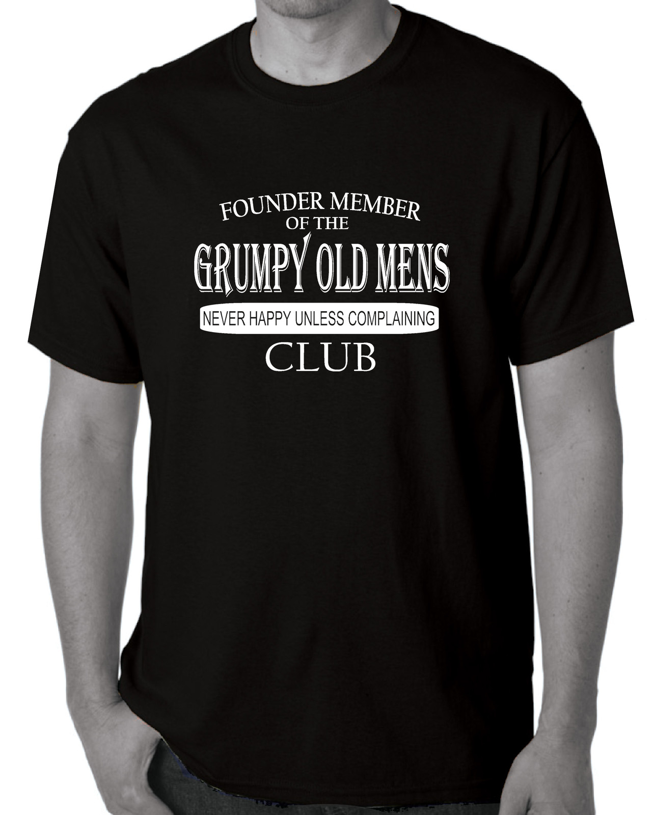 Funny T-Shirts GRUMPY OLD MENS CLUB Grumpy old man t shirt fathers day ...