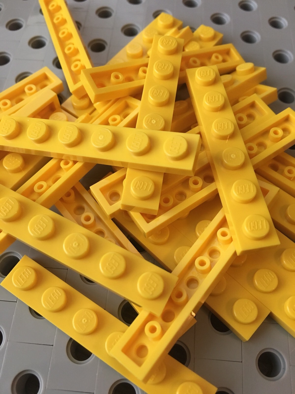 Lego 1x6 Yellow Base Plate Tiles 1 X 6 Bricks Plates New Lot Of 25 | eBay