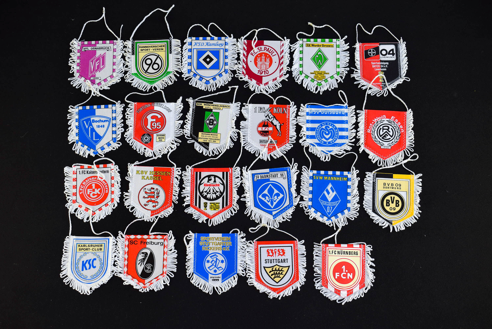 Vintage Wimpel Pennants Fussball Deutschland Germany Auto Aufhänger ...