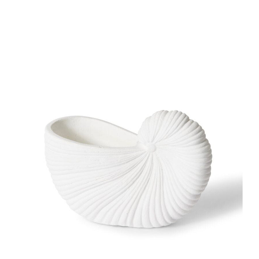 2x E Style 21cm Cement Snail Shell Pot Tabletop Vase Display Decor ...