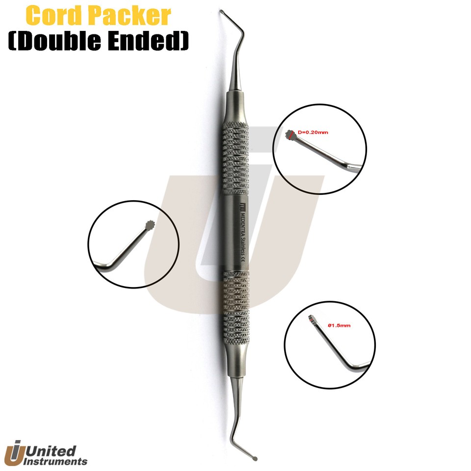 Dental Cord Packer Small Tip Gingival Atraumatic Retraction Surgical ...