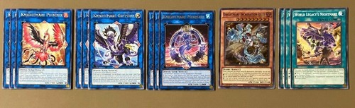 Yugioh: Knightmare Deck Set w/ Phoenix/ Gryphon/ Mermaid/ Incarnation ...