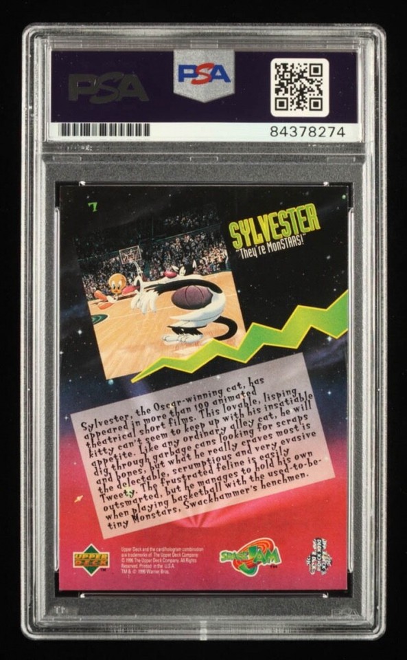 Jeff Bergman Actor Signed 1996-97 Upper Deck Space Jam #7 Sylvester ...