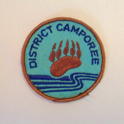 Vtg BSA Boy Scouts America Patch District Camporee Bear Claw River ...