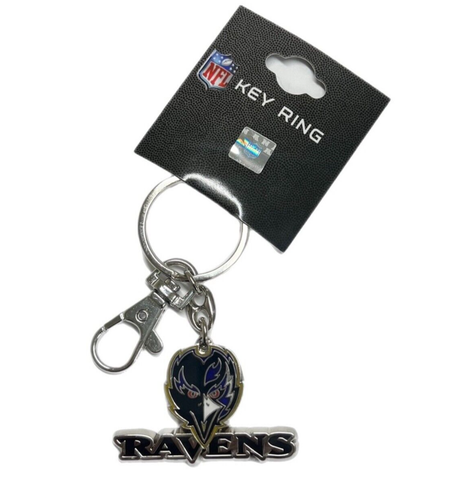 Baltimore Ravens NFL Heavyweight Metal Team Logo Keychain Key Ring | eBay