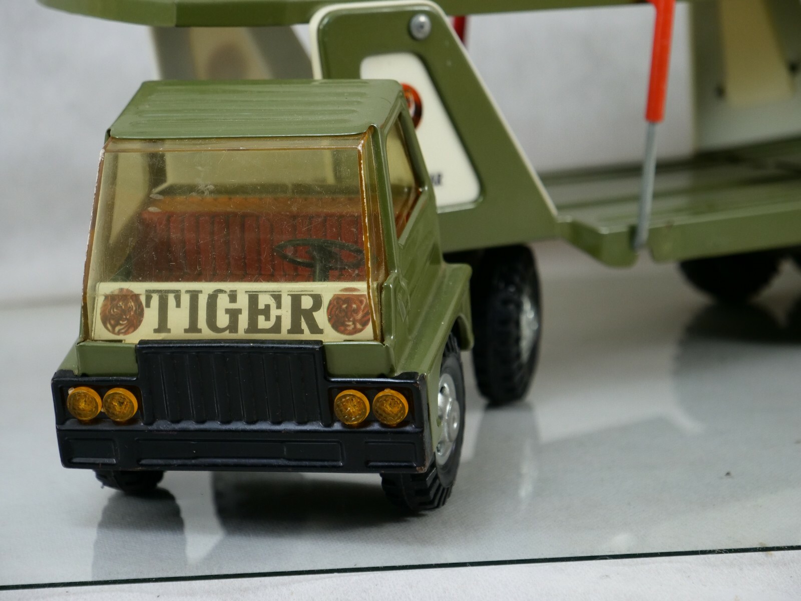 GOZAN Espagne Camion TIGER Tigre Car transport voitures en tôle 54 cm ...
