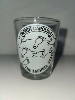 The Tarheel State North Carolina Shot Glass | eBay