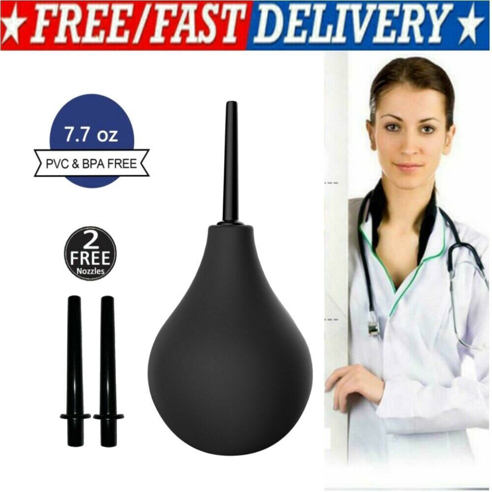Enema Bulb Kit 225ml - Douche Irrigation Vaginal Cleaner Rectal Syringe ...