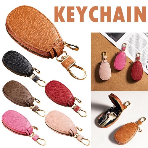 PU Leather Key Case For Car Key Wallet Pocket Key Holder Organizer ...