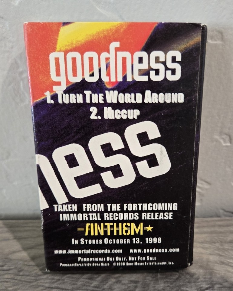 Goodness - Sampler Promo Cassette Tape Turn The World Around Hiccup ...