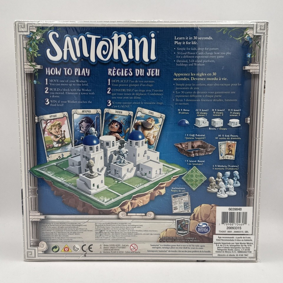 Santorini Board Game Spin Master Roxley 2016 Gordon Hamilton NEW Rare FREE SHIP! | eBay